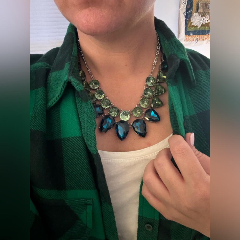 Chloe And Isabel Color Code Statement Necklace Set - Gem